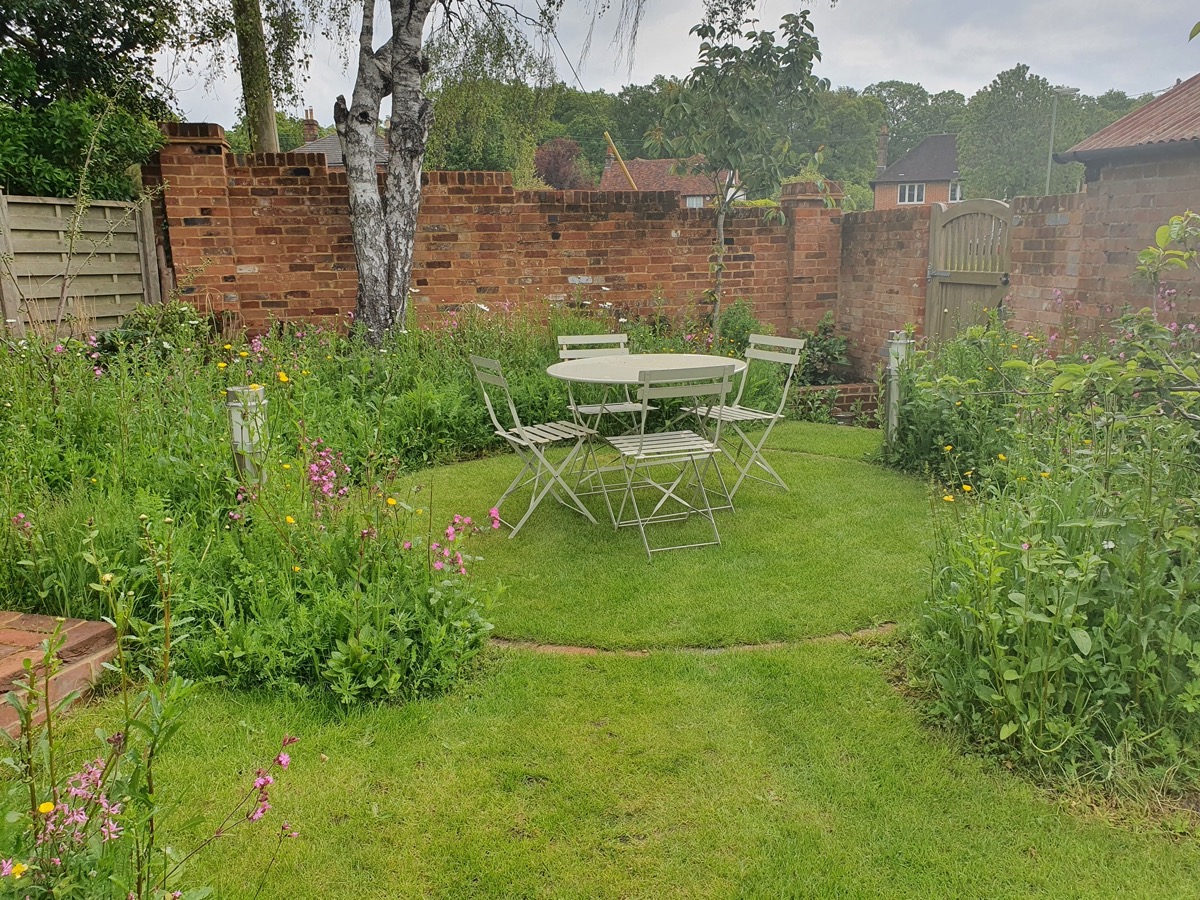 Winchester - long back garden - Nigel L Philips Garden Design